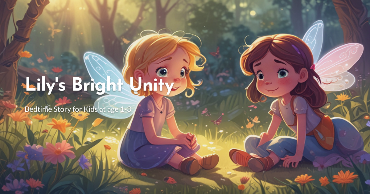 Lily's Bright Unity - Bedtime Story for Kids at age 1-3