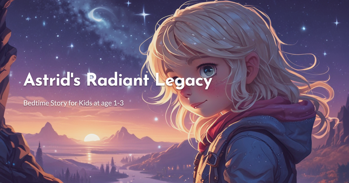 Astrid's Radiant Legacy - Bedtime Story for Kids at age 1-3